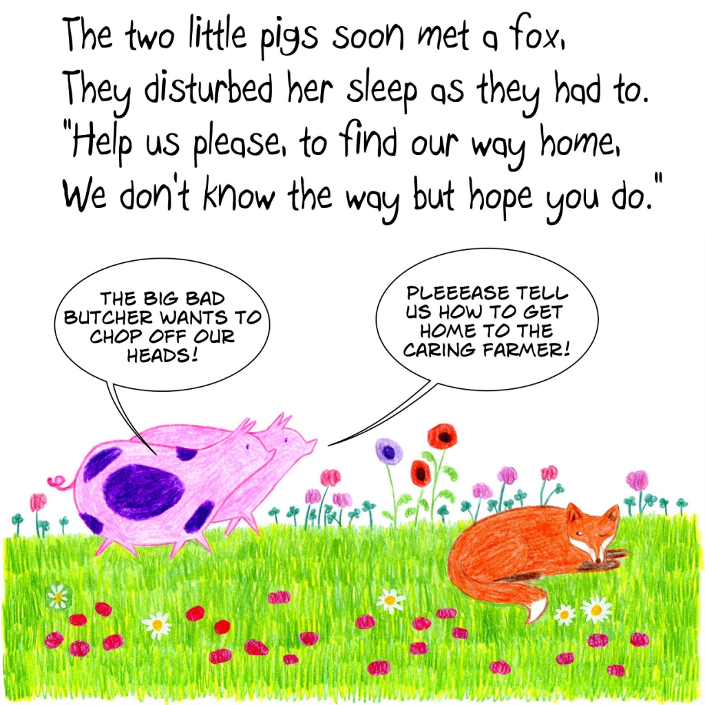 The Two Little Pigs – Violet's Vegan Comics