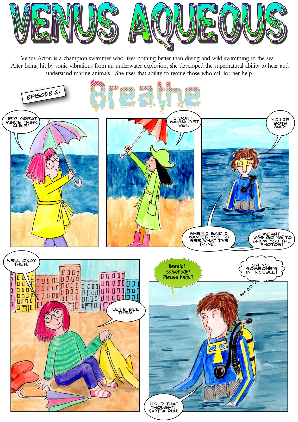 New episode of Venus Aqueous starts today! – Violet's Vegan Comics